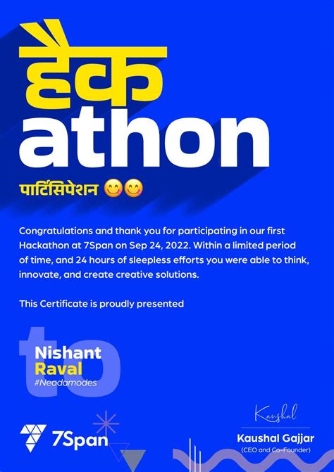 Nishant Rawal On Linkedin Hackathon