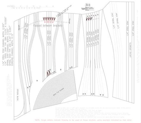 1894 Symington Corset Pattern Corset Pattern Corset Sewing Pattern