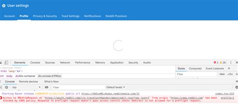 Profile Tab Under User Settings Is Stuck On A Spinner Heres A