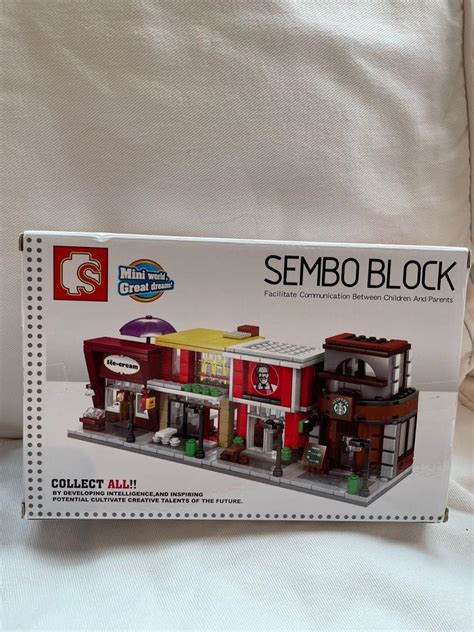 Four Big Set Of Sembo Block 4 Supermarket Restaurants Shopping Mall Retail Hobbies And Toys
