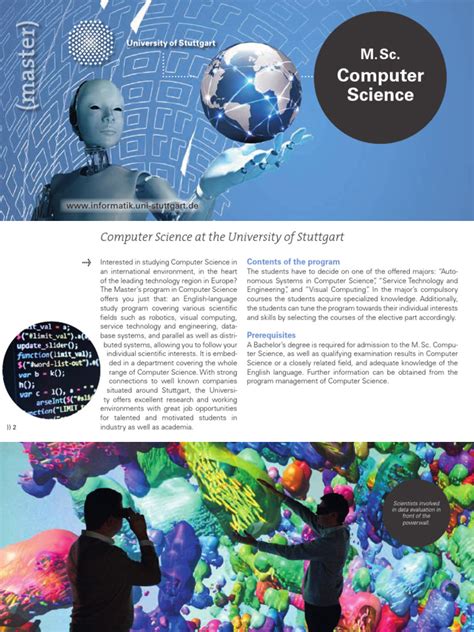 Master Of Science Computer Science University Of Stuttgart Pdf Data Science