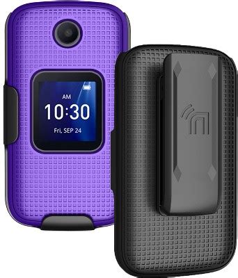 Nakedcellphone Case And Belt Clip Holster For Alcatel Go Flip 4 Tcl Flip Pro Purple Target