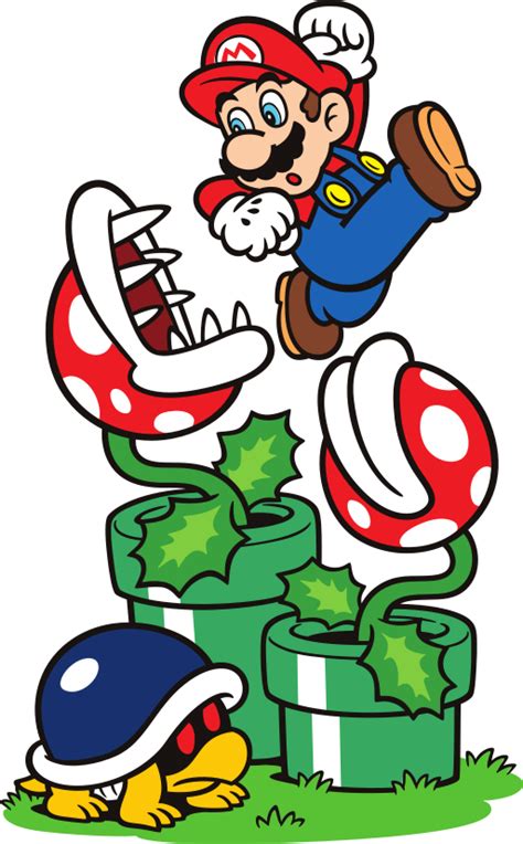 Mario Brothers Eating Plant