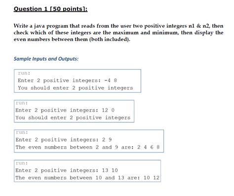 solved question 1 50 points] write a java program that
