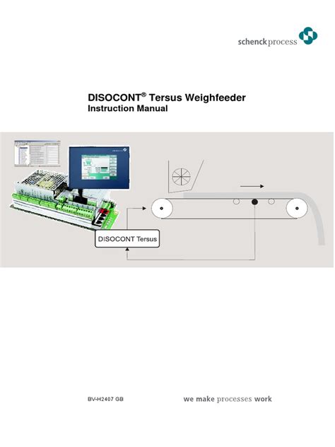 Disocont® Tersus Weighfeeder Instruction Manual Bvh2407gb Pdf Parameter Computer