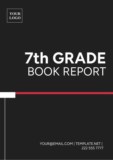 Free 7th Grade Book Report Template To Edit Online