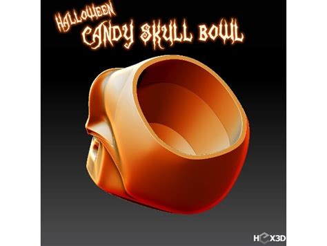 Halloween Candy Skull Bowl By The Trap Download Free Stl Model