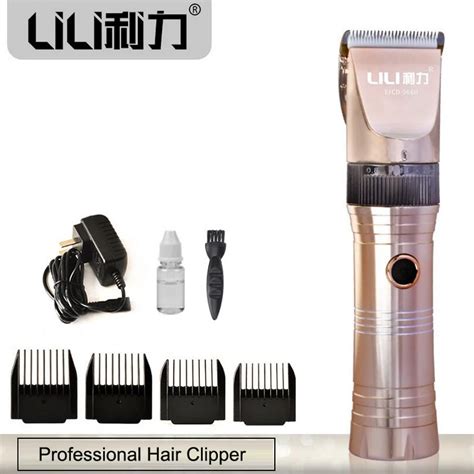 Professional Hair Clipper Lithium Battery Titanium Ceramic Blade