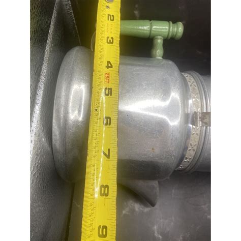 Vtg Drip O Lator Aluminum Small 2 6 Cup Drip Coffee Pot 4 Pieces Green Accent Etsy