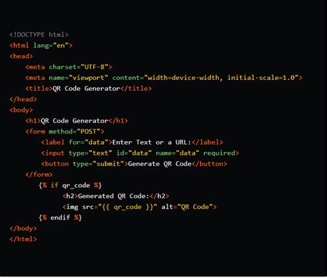 How To Build A Qr Generator Using Flask And Qrcode Dev Community