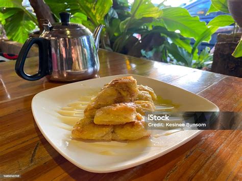 달콤한 바삭바삭한 타이 로티 맛있는 태국 디저트 태국에서 전통 이슬람 음식입니다 태국 길거리 음식 0명에 대한 스톡 사진 및 기타 이미지 Istock