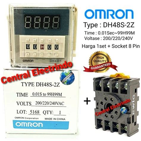 Timer Relay Dh48s Counter Digital Omron 220vac Dc12v 24v Socket 8pin Lazada Indonesia