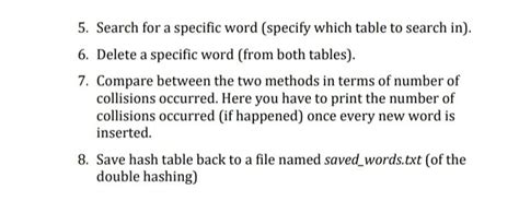 Solved In This Project You Will Maintain The Information Of Chegg Com