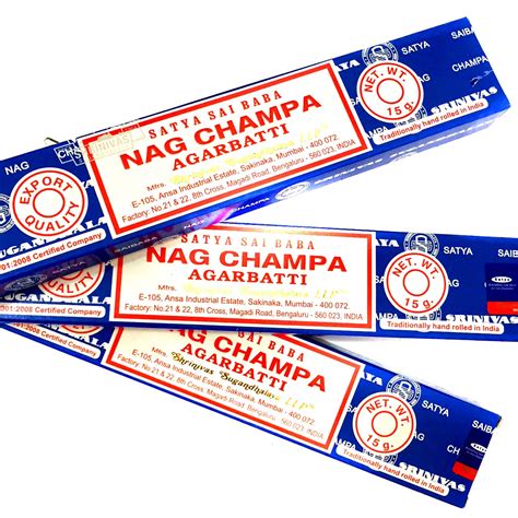 Incenso Nag Champa Satya Sai Baba Agarbatti