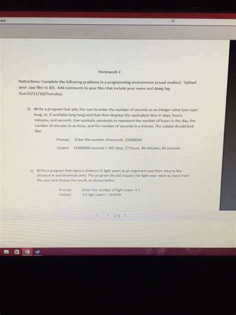 Solved Instructions Complete The Following Problems In A