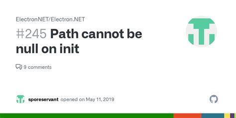 Path Cannot Be Null On Init · Issue 245 · Electronnetelectronnet