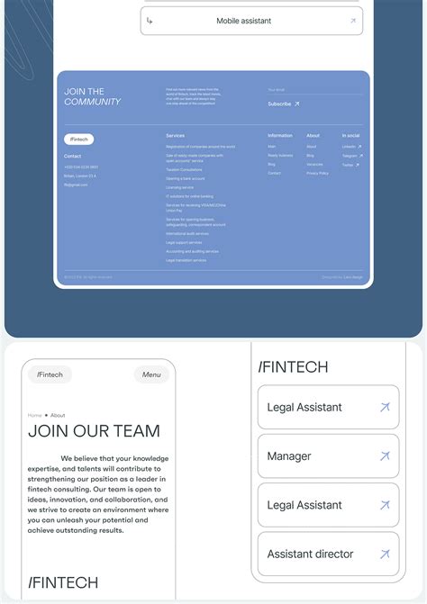 Ifintech Corporate Website Ux Ui Design Behance