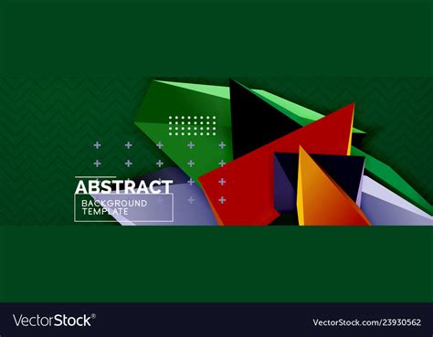 3d Triangular Minimal Abstract Background Vector Image