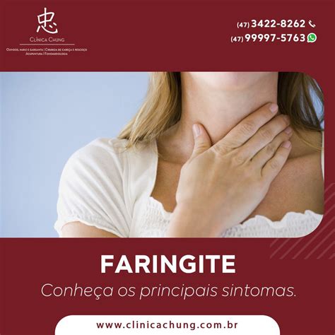 Conheça Os Principais Sintomas Da Faringite Clínica Chung
