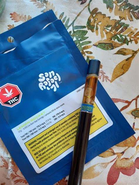 Lemon Rocket Live Resin Vape Cartridge By San Rafael 71 Rthebccs