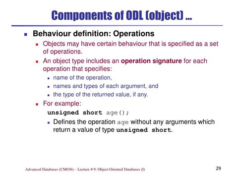 Ppt Object Oriented Database Design Using Uml And Odmg Powerpoint