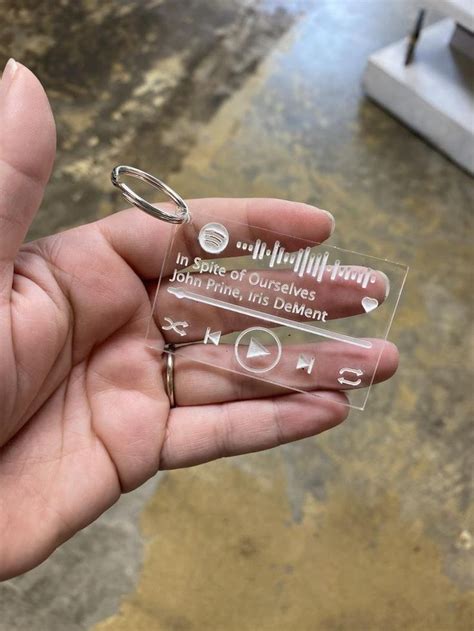 Spotify Song Custom Keychain Etsy Artofit