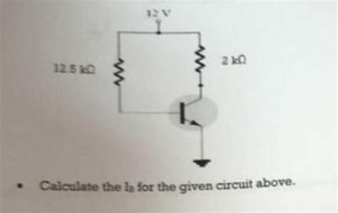 Solved Calculate The Is For The Given Circuit Above Chegg