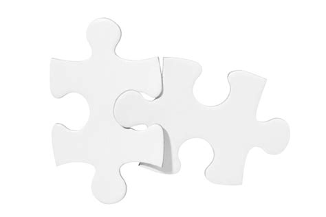 Premium Photo Blank Puzzle Piece With Clipping Path