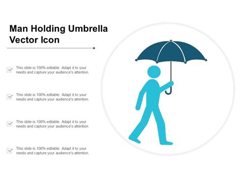 Man Holding Umbrella Vector Icon Ppt PowerPoint Presentation Infographics Samples