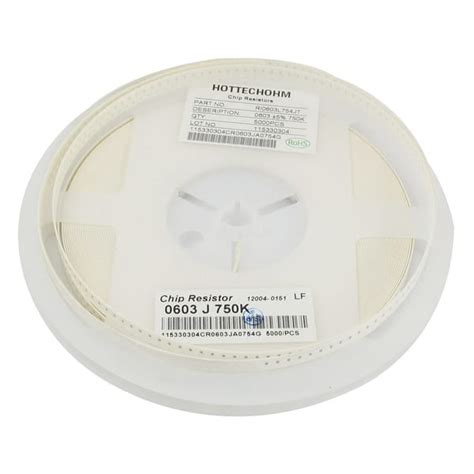 5000 Pcs Communication 750k Ohm Thick Film 0603 Smd Smt Resistor Kit Reel Bed Bath And Beyond