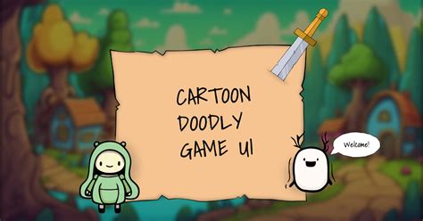 Cartoon Doodle Gui Pack 2d Gui Unity Asset Store