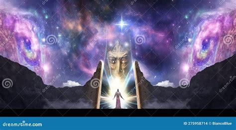Divine Entity Created With Galaxy Heaven Architecture Heaven Stock