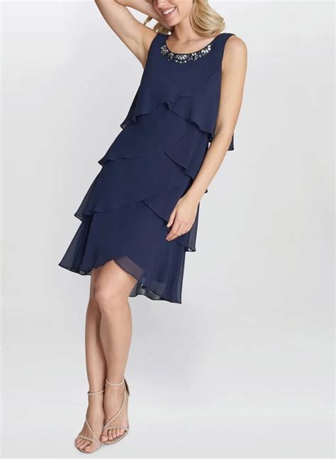 A Line Scoop Neck 1 2 Sleeves Chiffon Mother Of The Bride Dresses Missacc