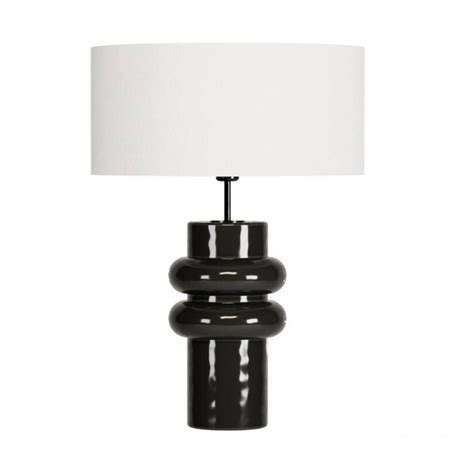 Acb Almeria E27 Black Ceramic Table Lamp