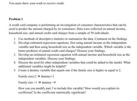 Solved 1 Use Methods Of Descriptive Statistics To Summa