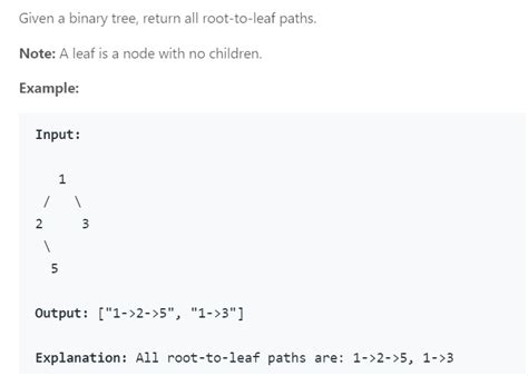 Leetcode刷题记录14——257 Binary Tree Paths（easy）输出二叉树中从每个根节点到每个叶节点的路径 Csdn博客