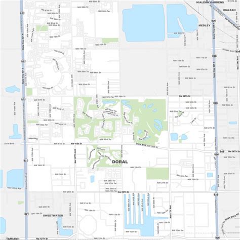 Map Of Doral Florida Us Maps