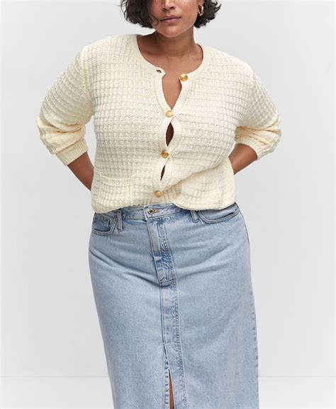 Mango Womens Pocket Knit Cardigan Macys