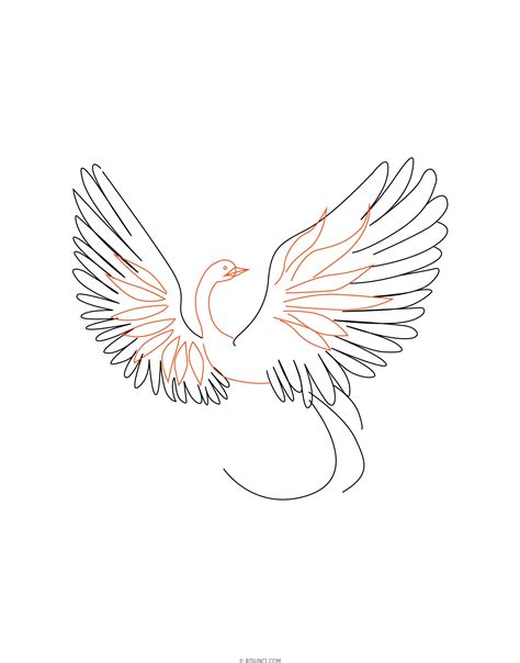 Как нарисовать жар птицу поэтапно 🖌 Рисунки карандашом поэтапно