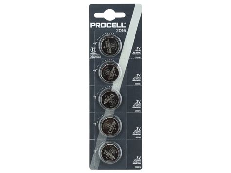 Купить Батарейки Duracell Procell CR2016 Lithium 3V BLISTER 5штук, цена ...