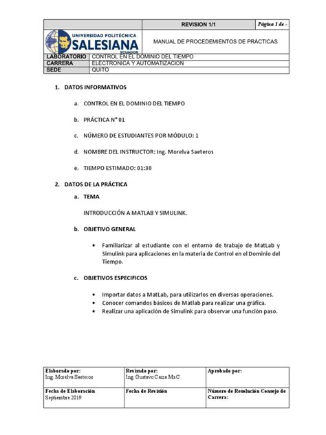 práctica 1 introducción a matlab y simulink descargar gratis pdf
