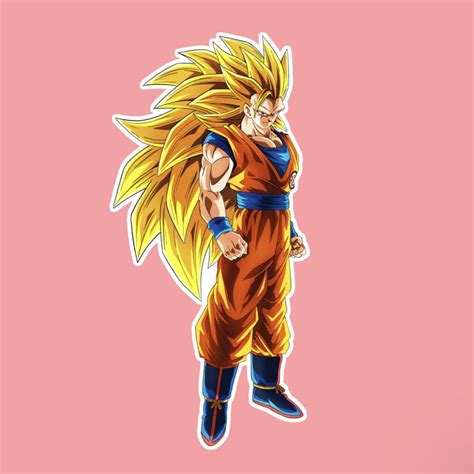 Goku Ssj3 Dbz Anime Sticker Pureartz