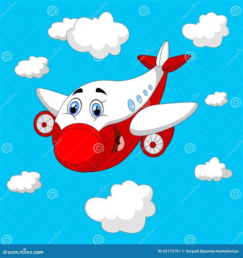 Cartoon Plane Charachter Stock Vector Illustration Of Cartoon 62172791