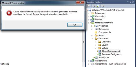 Android Debugging Pop Up Window Missing Manifest Stack Overflow