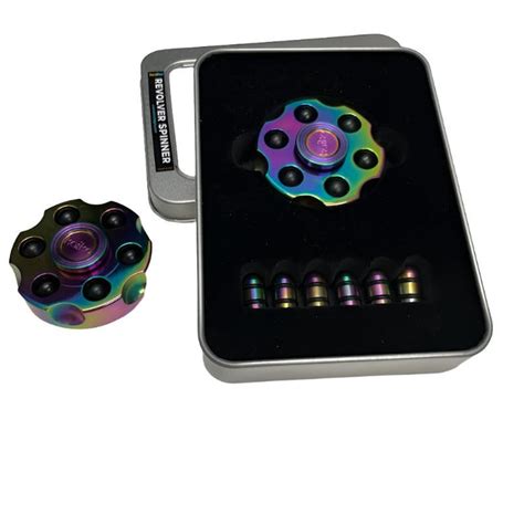 Revolver Spinner Fidget Oil Slick Metal — Kaiko Fidgets Australia Pty Ltd