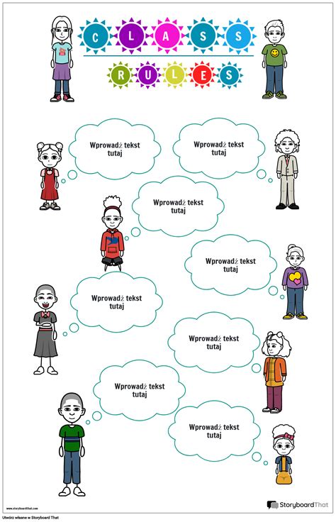 Złote Zasady w Klasie Storyboard Przez pl examples