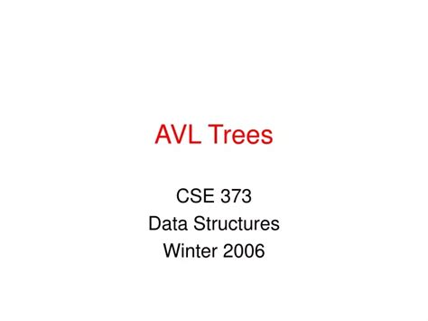 Ppt Avl Trees Balancing Algorithms And Their Operations Powerpoint