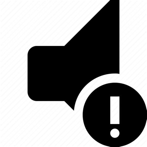 Audio Music Sound Speaker Volume Warning Icon