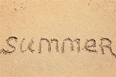 Premium Photo Word Summer Written On Beach Sand Vacation Concept