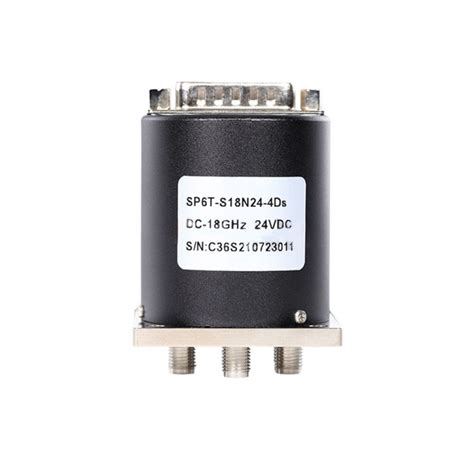Microwave 12v Rf Coaxial Switch Sp6t Rf Switch Sma Female Connector Dc 18ghz Single Pole 6 Throw
